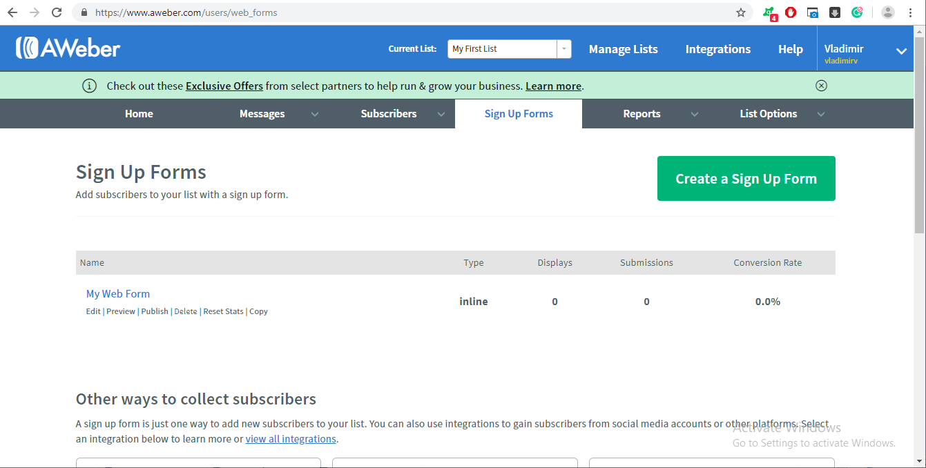 How to Add an AWeber email signup form to your WordPress website by ...