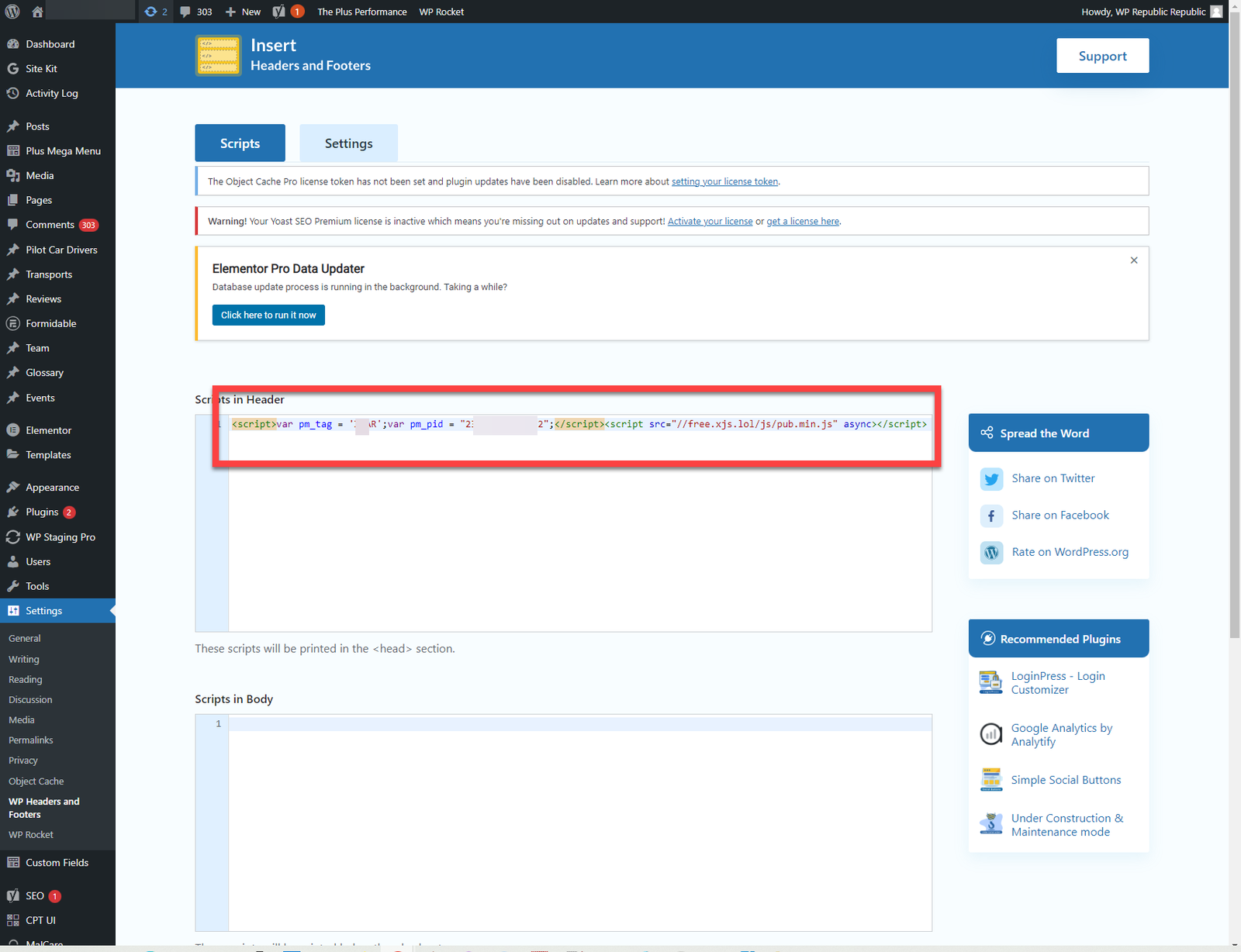 The free.xjs.lol Spam Injection WordPress Malware Cleanup – WP Republic!